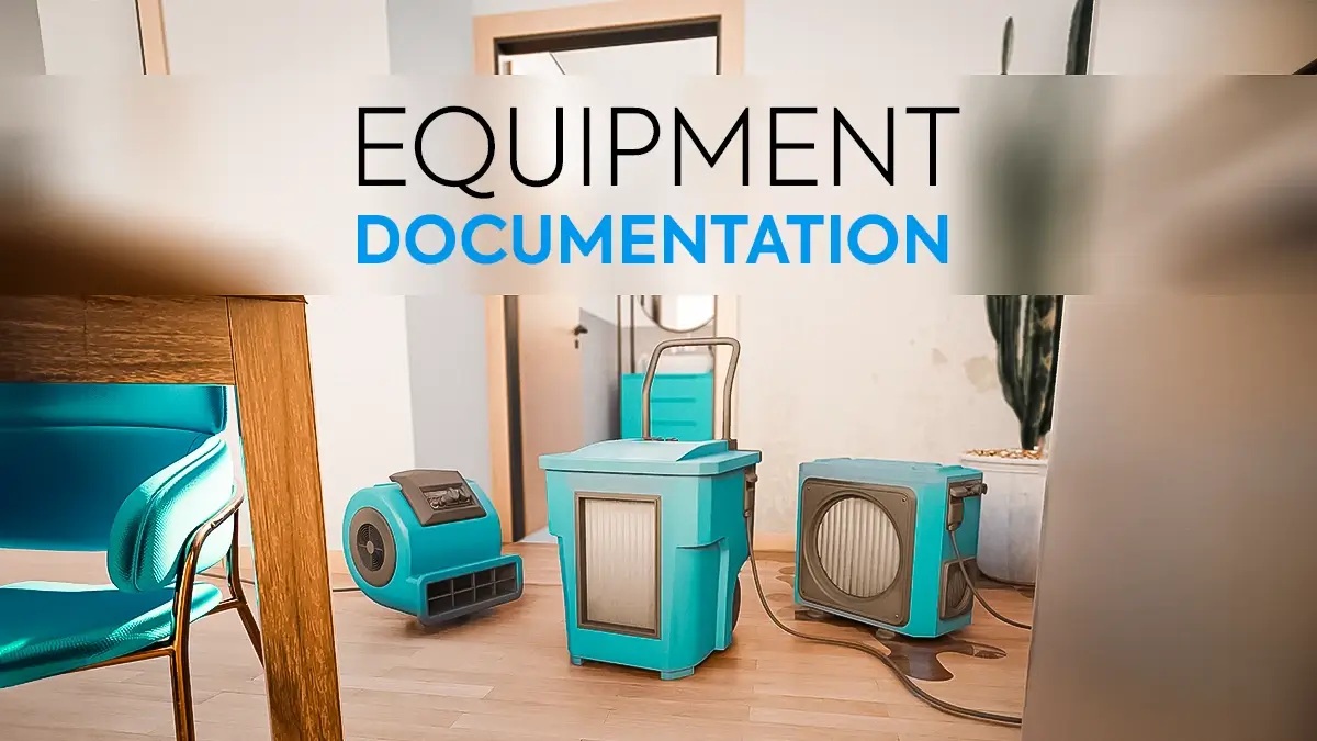 Documenting Equipment Use in Water Damage Restoration with magicplan